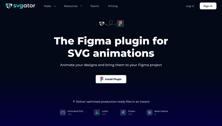 Figma Plugin for SVG Animation - SVGator