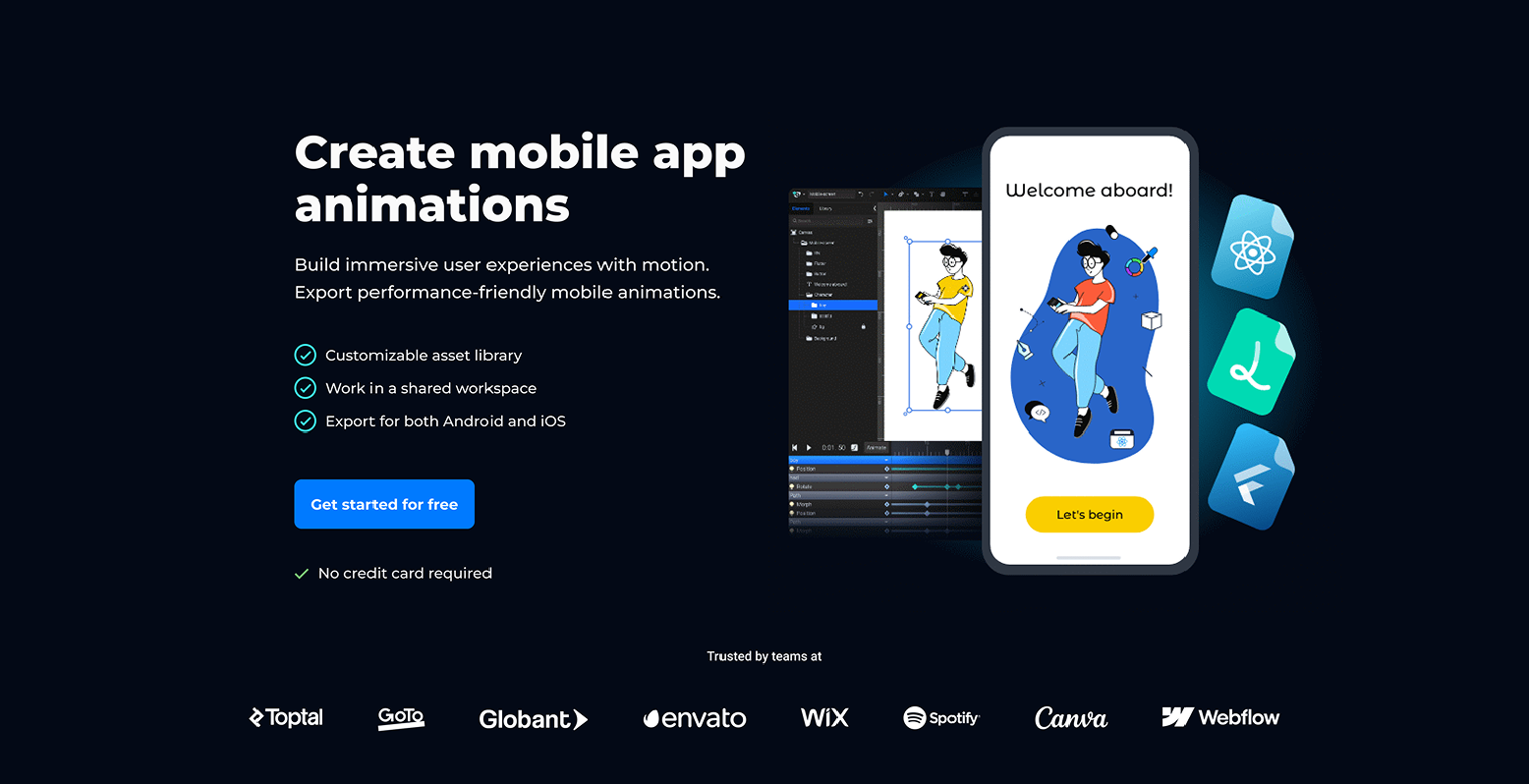 Create Lightweight Mobile App Animations Easily - iOS & Android