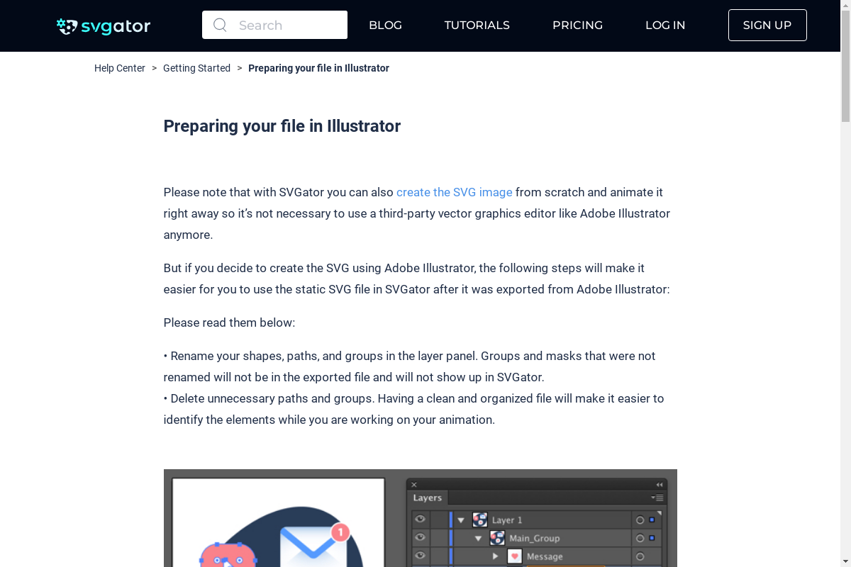 How To Prepare Your SVG In Illustrator SVGator Help